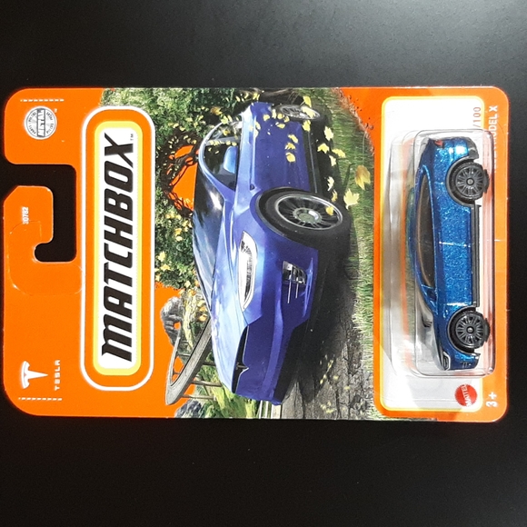 Mattel | Other | Tesla Model X Blue Matchbox 222 Mbx Highway Collection ...